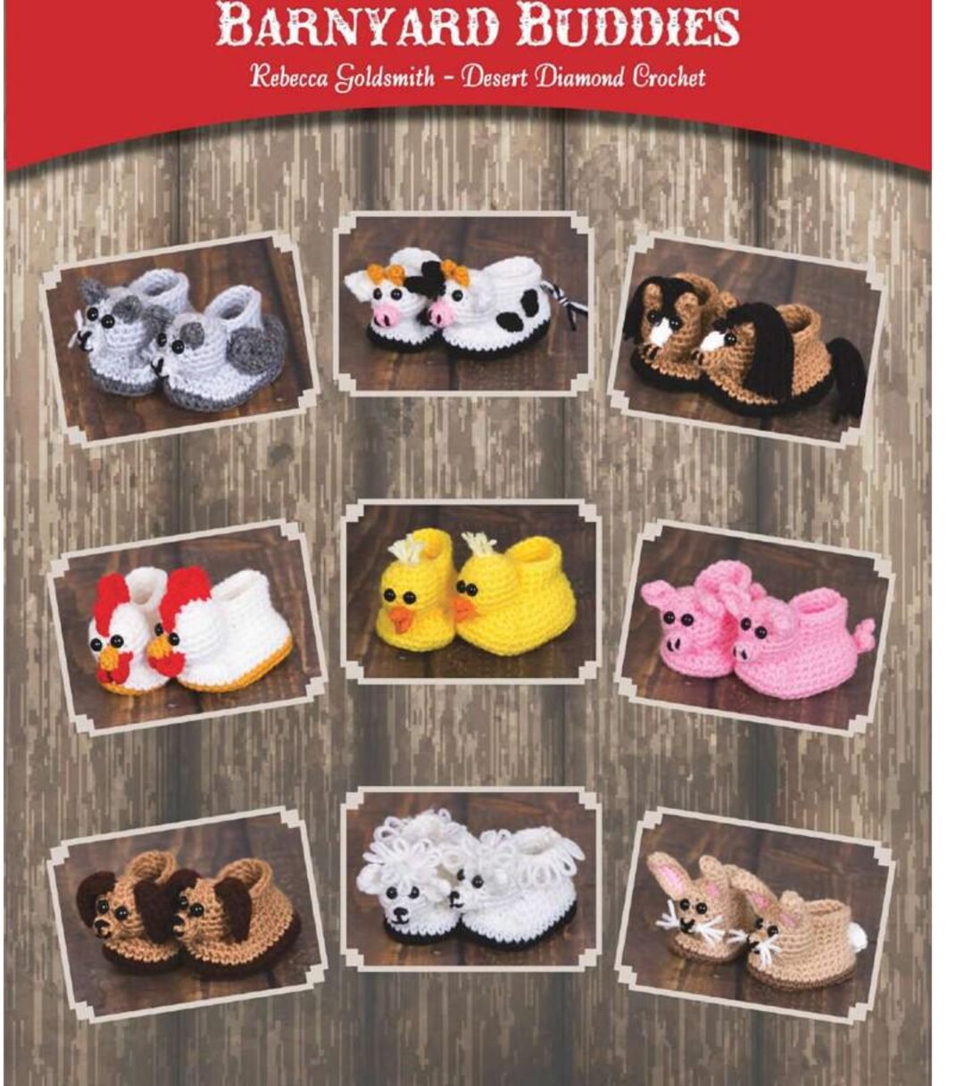 Animal Baby Booties - PDF Crochet Pattern - Instant Download - Etsy