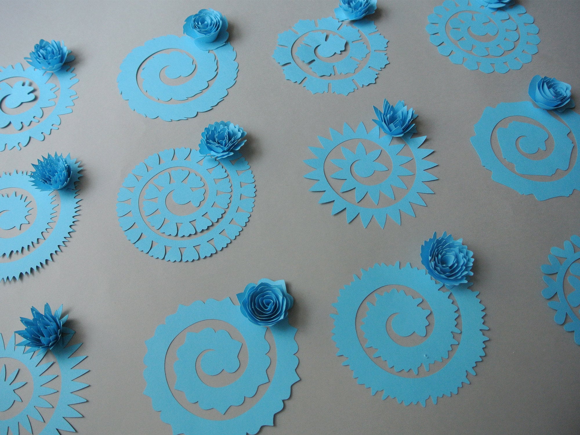 Rolled Flower SVG Rolled Paper Flower Paper Flower Template - Etsy