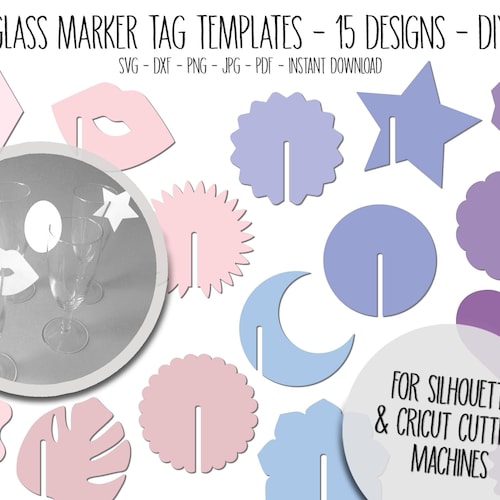 Glass Marker Name Tags DIY Bachelorette Wedding Glass - Etsy