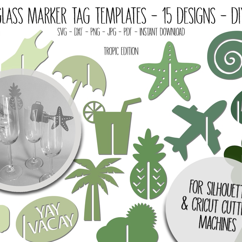 Glass Invitations Tropical - Etsy