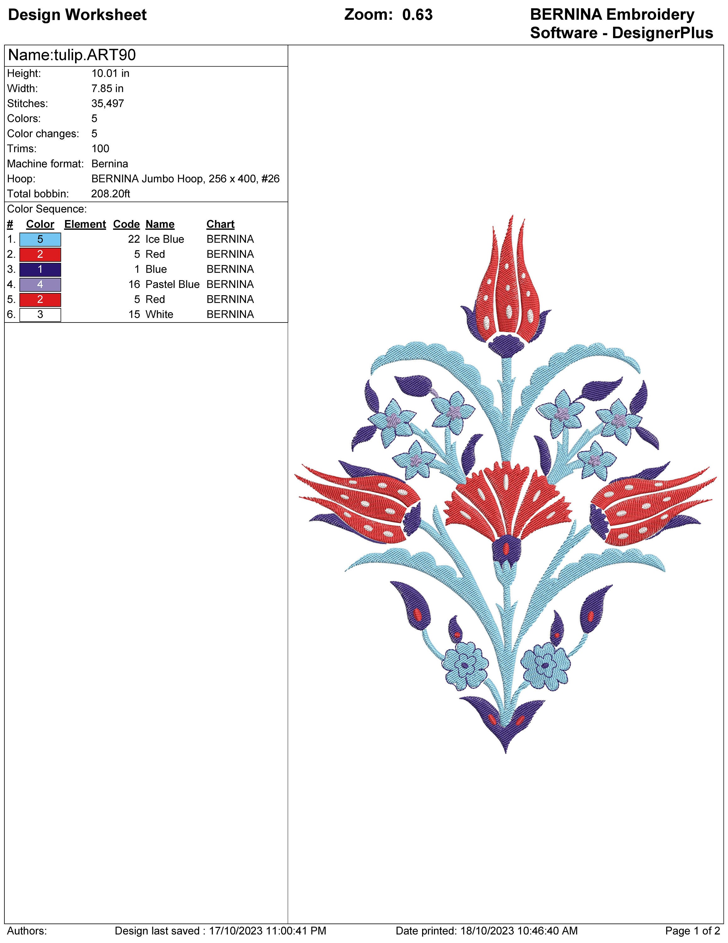 Turkish Tulip Machine Embroidery Design - Etsy