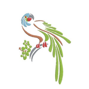 Parrot Machine Embroidery Design - Etsy