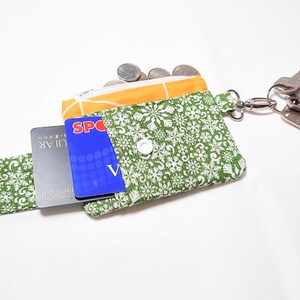 Card Wallet With ID Pocket/ Coin Purse - Etsy