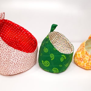 Fabric Bubble Basket Patterns/ 3 Sizes L/M/S /PDF Patterns, Instruction ...