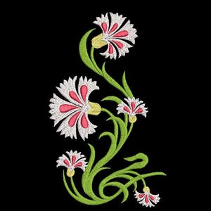 Carnation Flower Machine Embroidery Design - Etsy