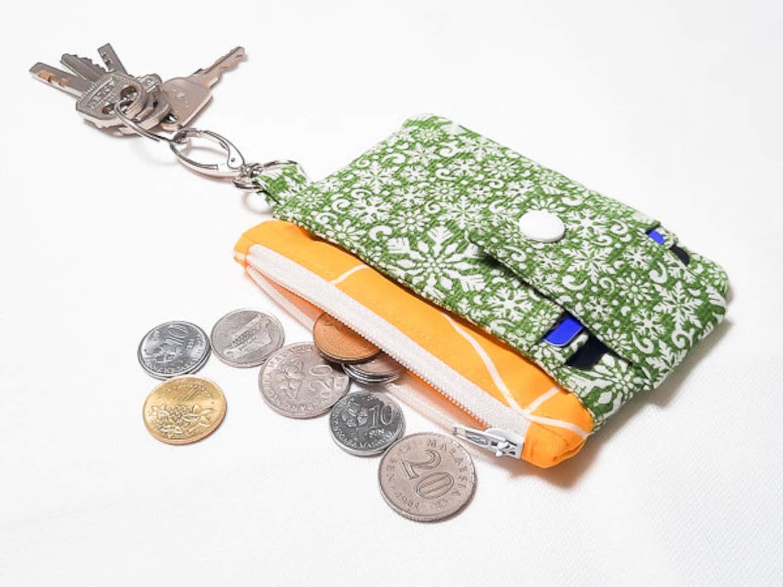 Card Wallet With ID Pocket/ Coin Purse - Etsy UK