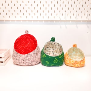 Fabric Bubble Basket Patterns/ 3 Sizes L/M/S /PDF Patterns, Instruction ...