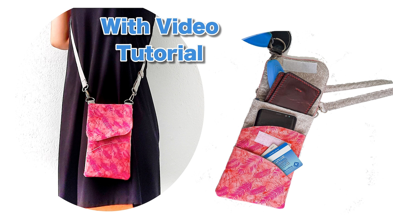 Crossbody Phone Bag PDF Pattern/ 2 Different Sizes - Etsy