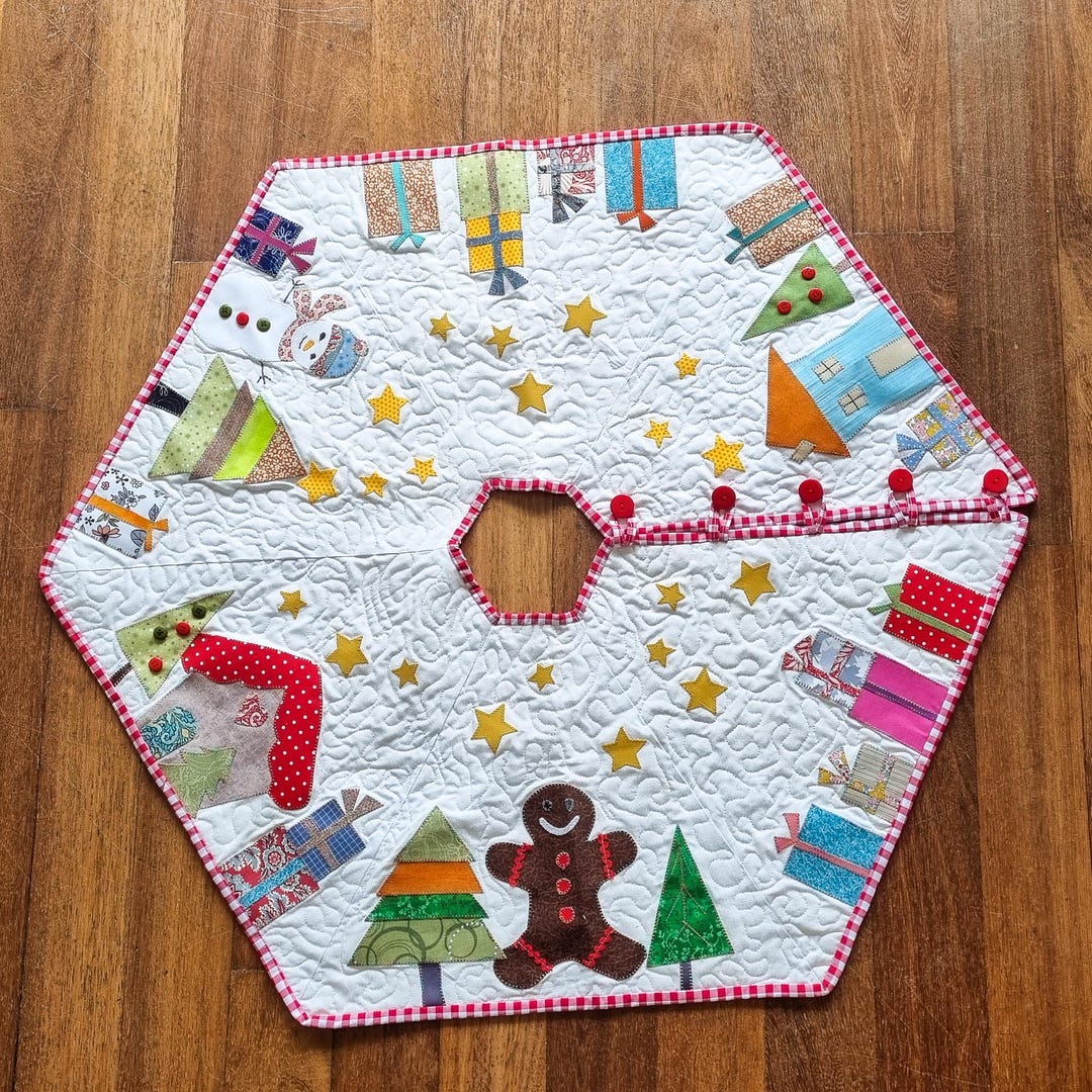 Christmas Tree Skirt PDF Pattern /applique - Etsy