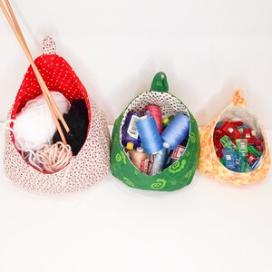 Fabric Bubble Basket Patterns/ 3 Sizes L/M/S /PDF Patterns, Instruction ...