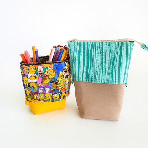 Pencil Case Sewing Pattern Pdf Slide Down Pen Holder Pot - Etsy