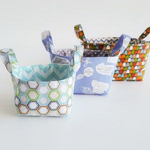 Fabric Basket Patterns/ 3 Different Sizes/ Storage Patterns - Etsy