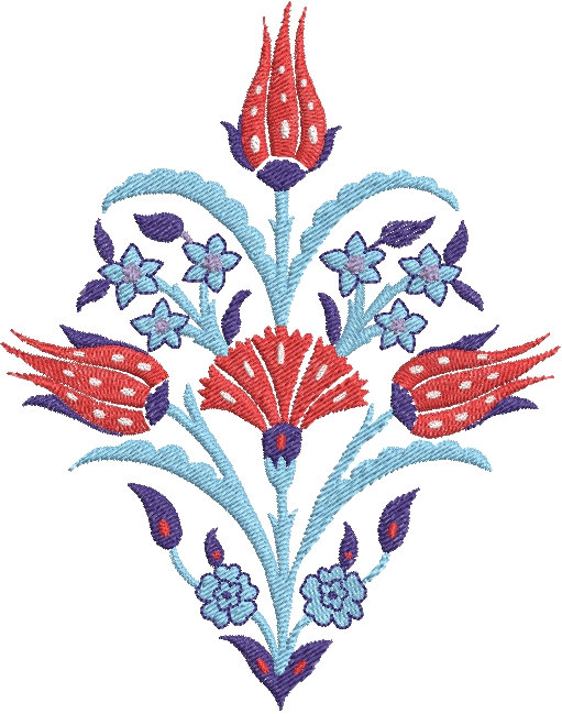Turkish Tulip Machine Embroidery Design - Etsy