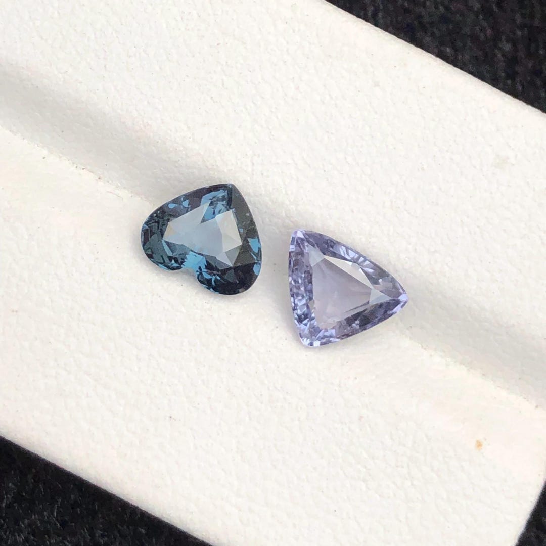 2.7ct Gray Purple Spinel, Eye Clean, Ethically Sourced, Heart and ...