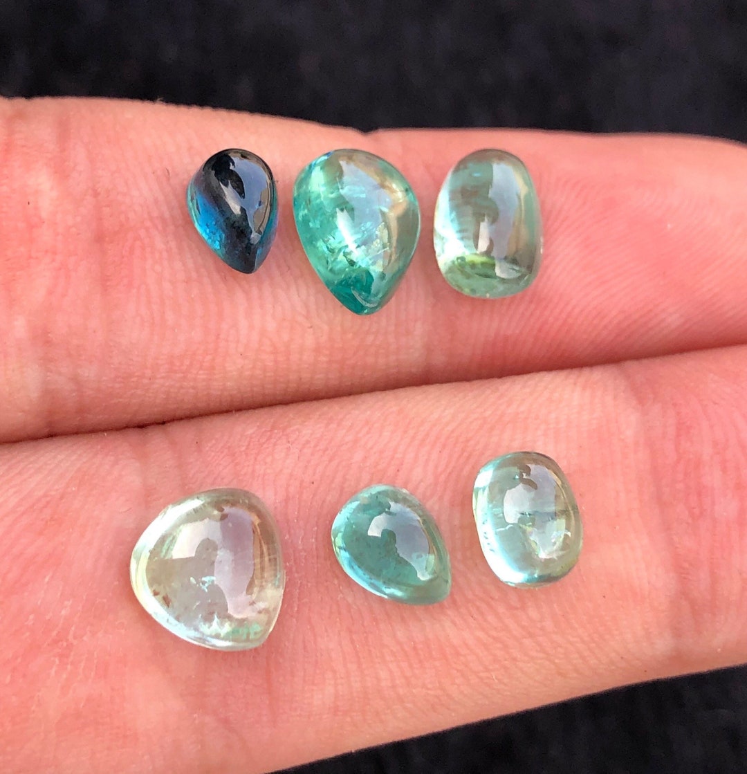 Lagoon Tourmaline Cabochon - Etsy