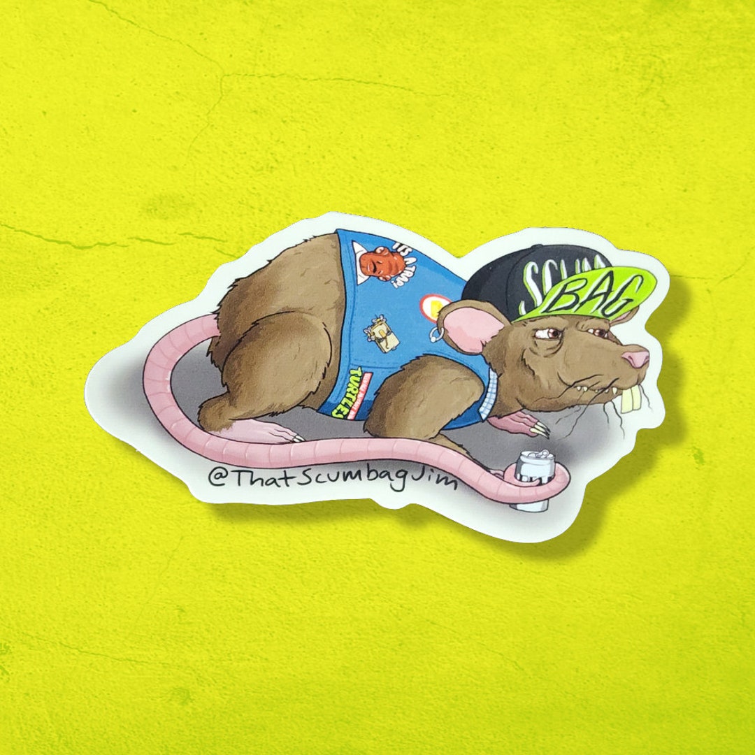 Punk Rat Scumbag Vest With Patches Weatherproof Vinyl - Etsy