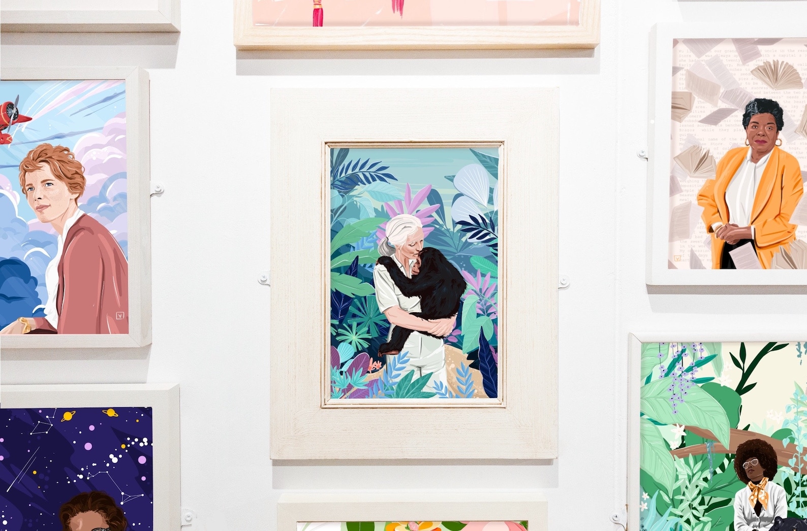 JANE GOODALL POSTER Digital Download - Feminist, Art Mural Feminism Art ...