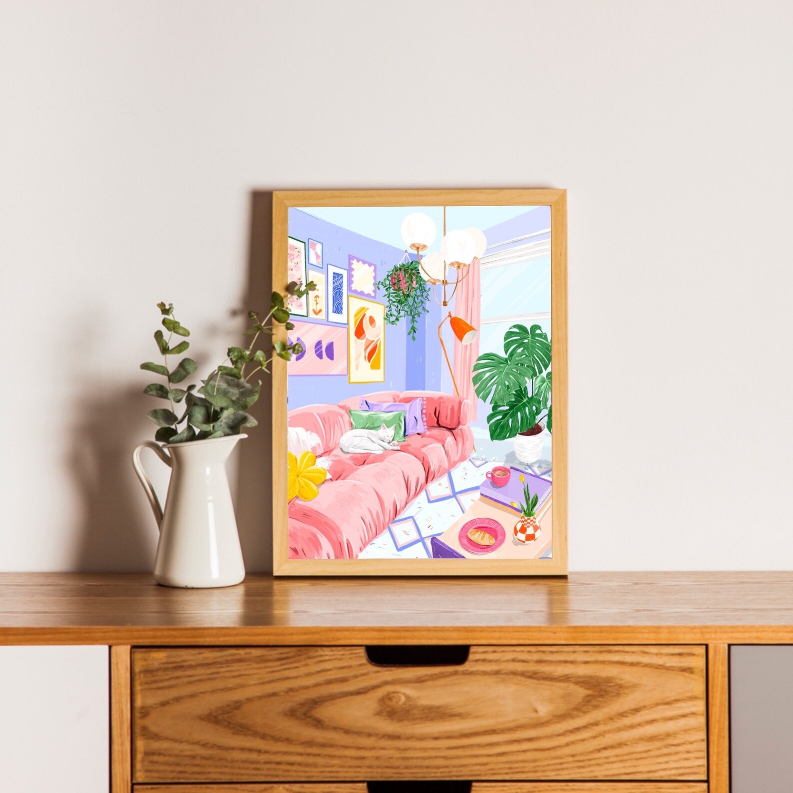 Maximalist Home POSTER Digital Download. Cat Colourful Gen Z ...