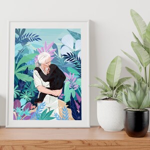 JANE GOODALL POSTER Digital Download - Feminist, Art Mural Feminism Art ...