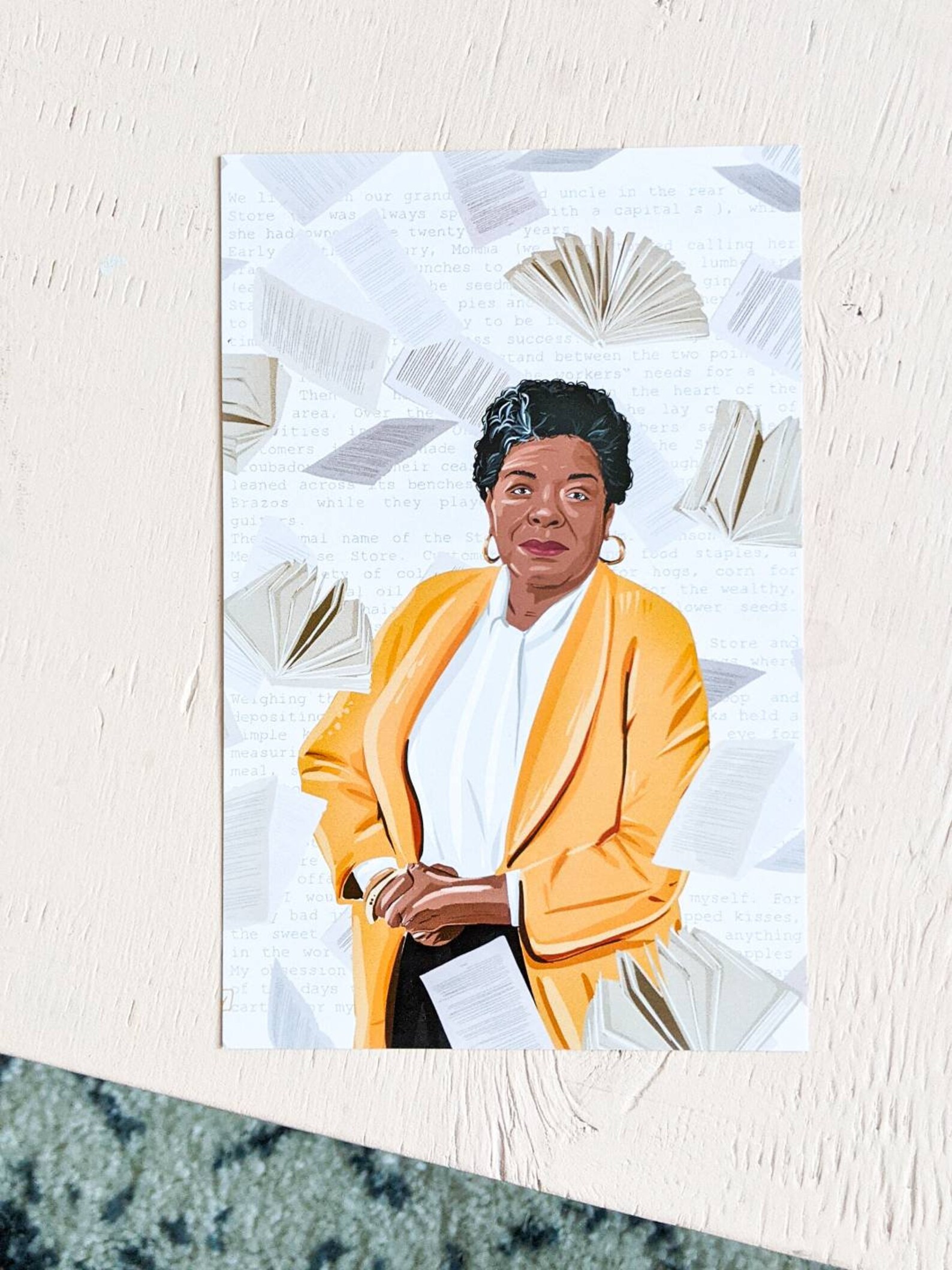 MAYA ANGELOU POSTER Feminist Art Mural Feminism Art | Etsy