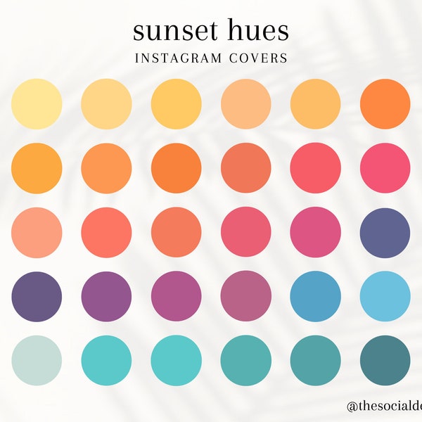 Solid Instagram Highlight Covers - Etsy