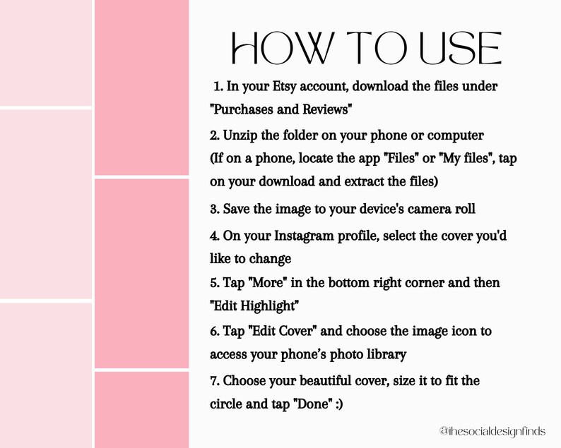 30 Pops of Pink Instagram Highlight Covers Pink Insta Story - Etsy