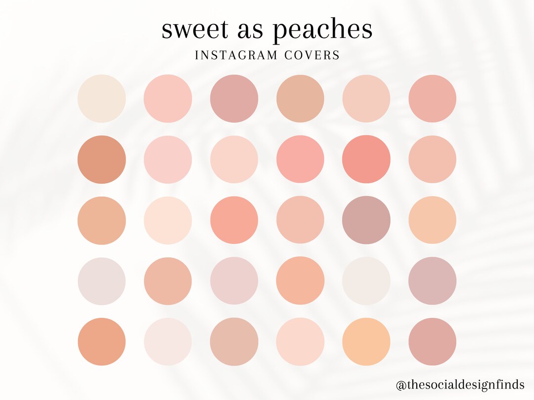 30 Peach Instagram Highlight Covers | Peachy Highlight Icons | Orange ...
