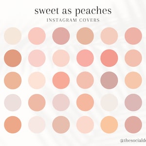 30 Peach Instagram Highlight Covers | Peachy Highlight Icons | Orange ...