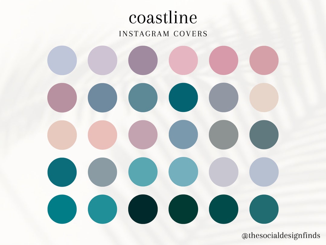 30 Coastline Instagram Highlight Covers | Beach Inspired Color Insta ...