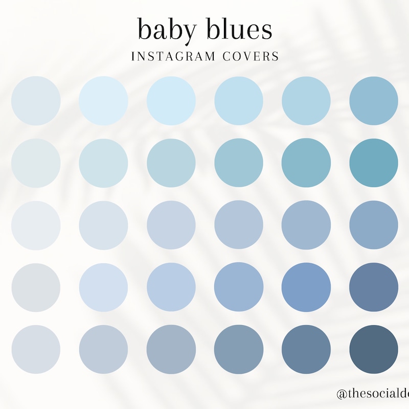 Blue Instagram Icons - Etsy