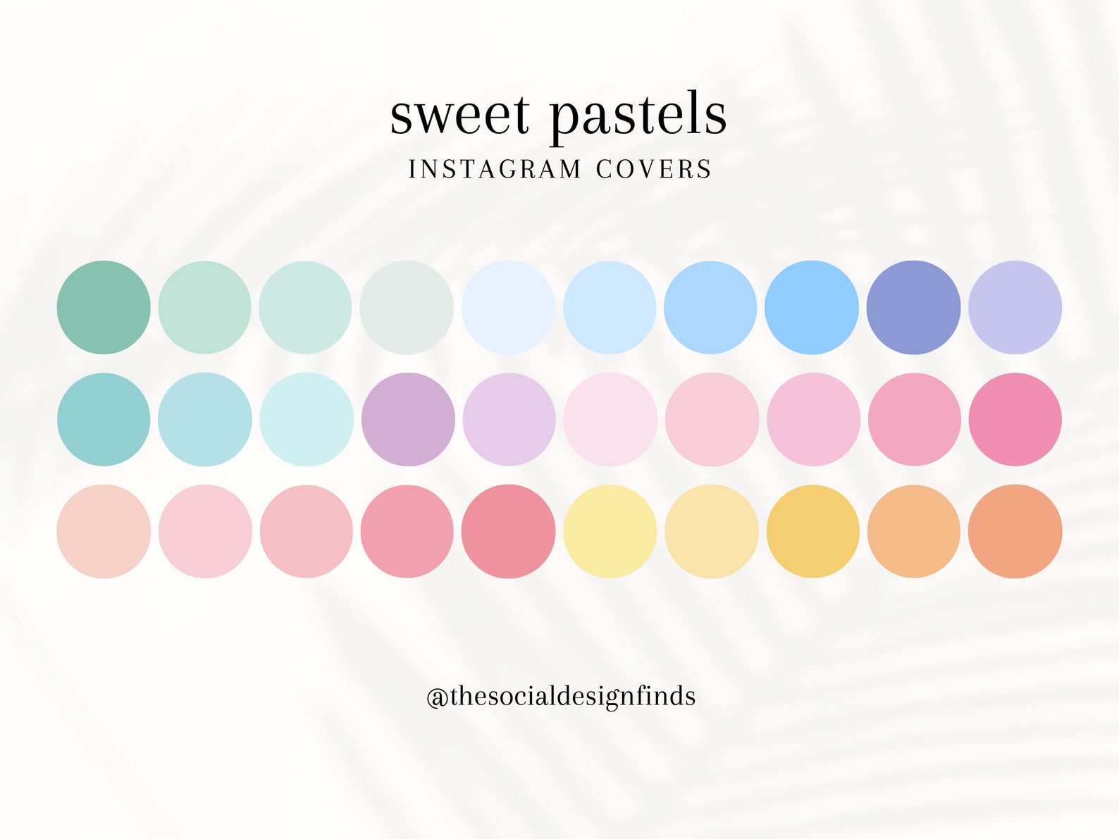 30 Instagram Highlight Covers Pastel Colors Instagram Story - Etsy