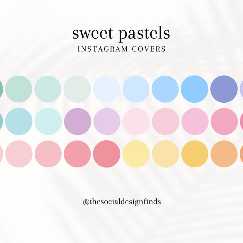 Pastel Instagram Template - Etsy