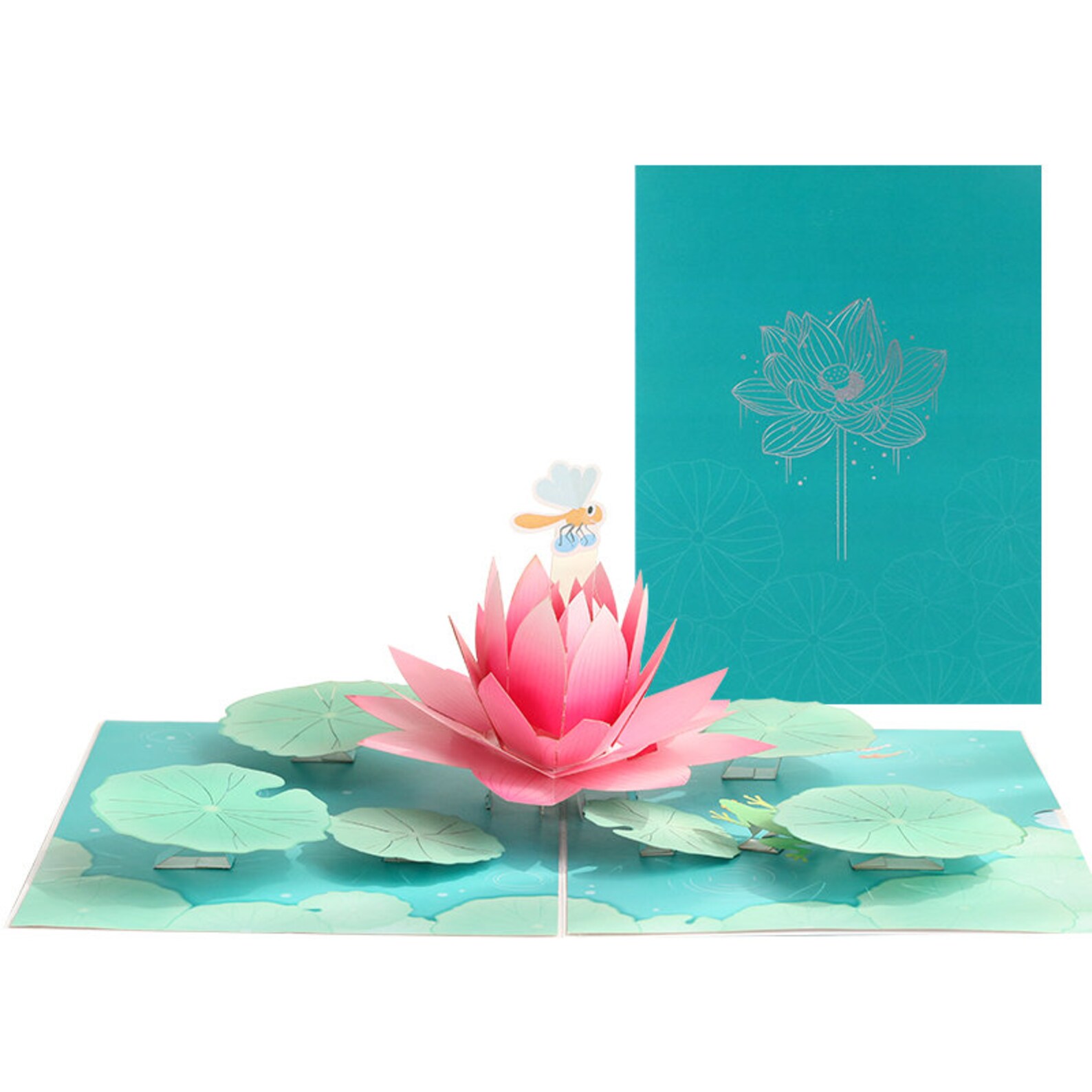 GRATITUDE LOTUS 3-D Pop up Card - Etsy