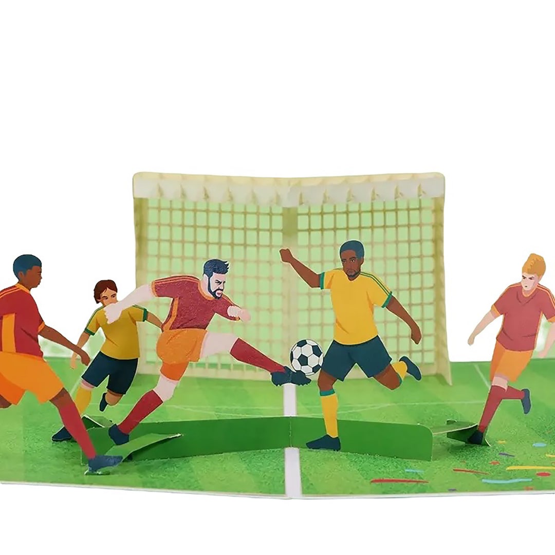 SOCCER GOAL Pop up Card Football Sports Card Fútbol Pop up Card ...