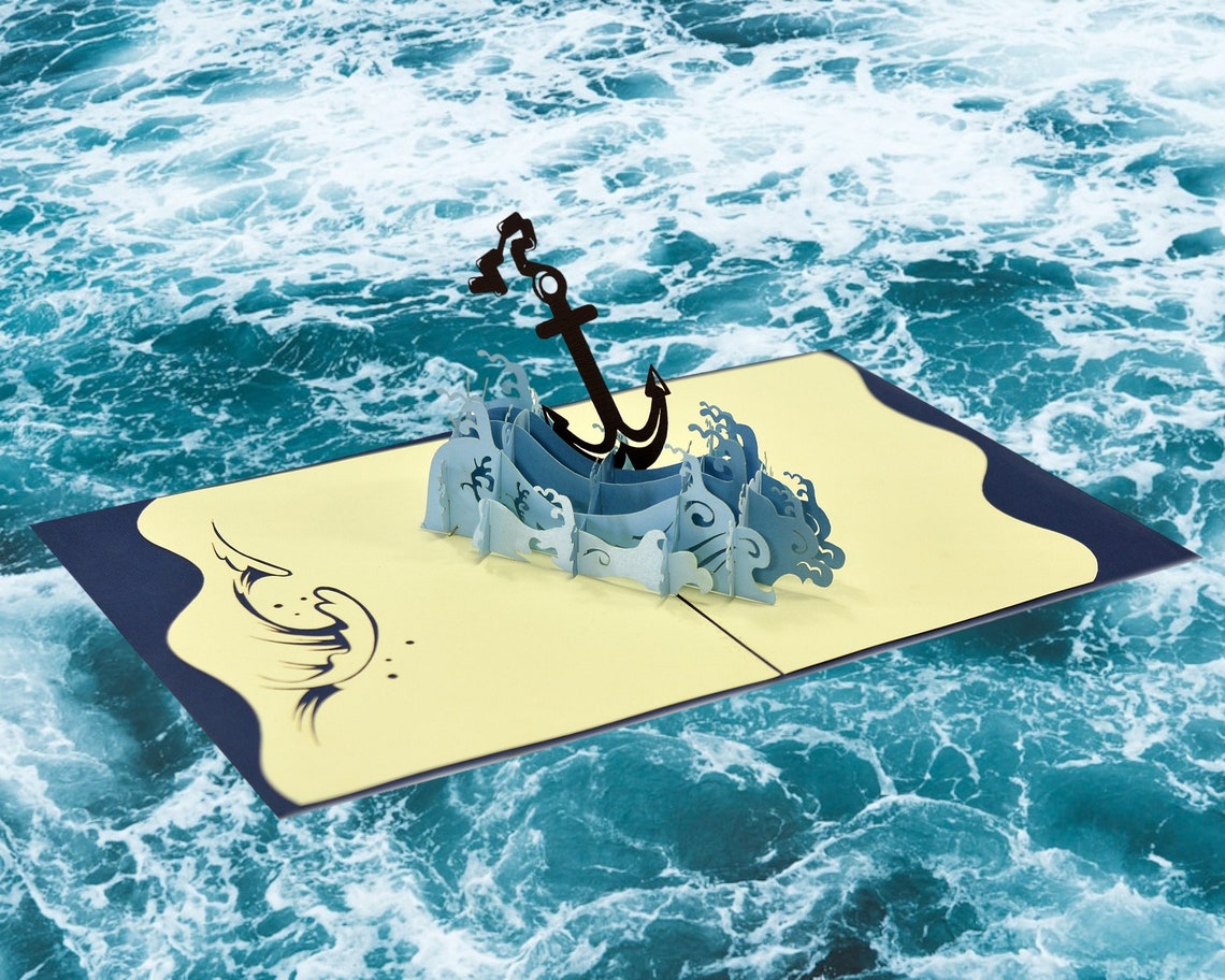 ANCHOR Pop up Card You're My Anchor Card 3D Appreciation Card Deep ...