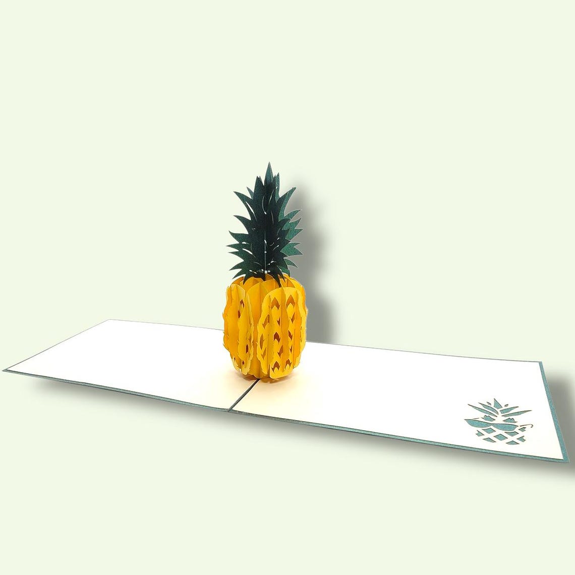 Pineapple Pop up Card: 3D Southern Hospitality Welcome - Etsy