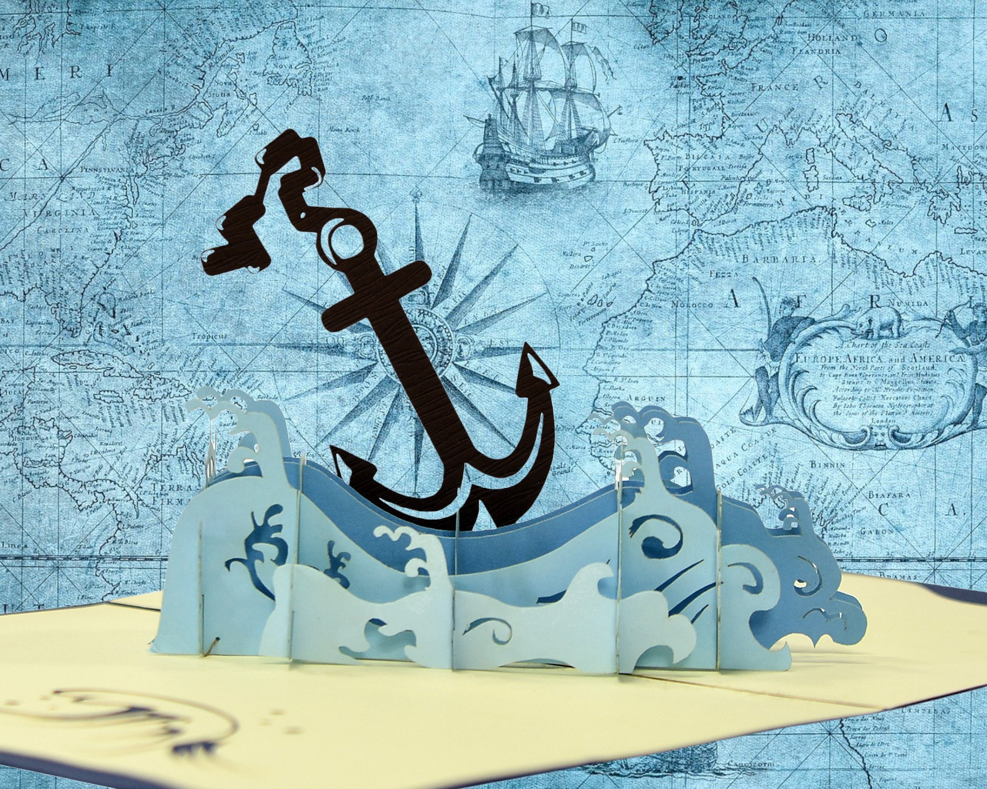 ANCHOR Pop up Card You're My Anchor Card 3D Appreciation Card Deep ...