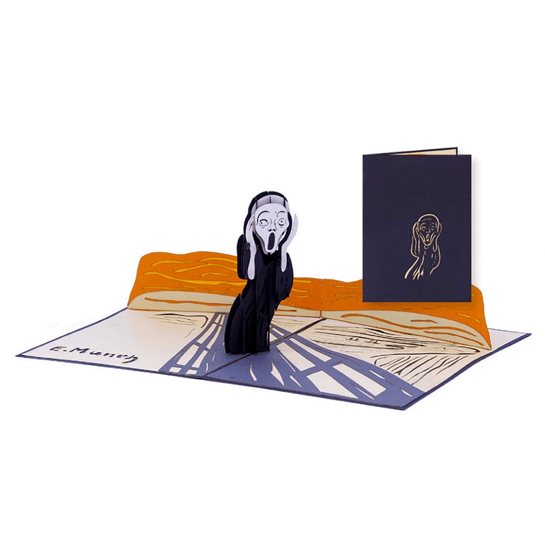 The Scream Pop up Card: Edvard Munch Famous Art 3D Card - Etsy