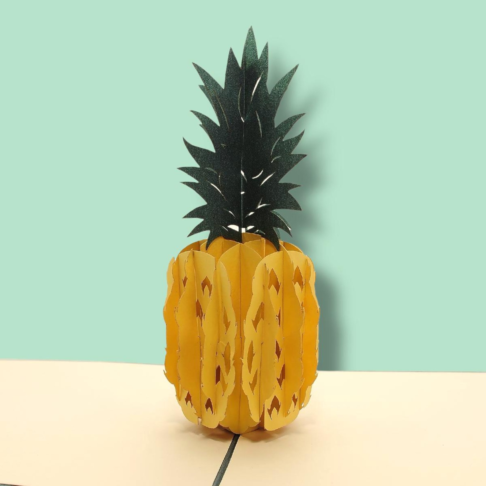 Pineapple Pop up Card: 3D Southern Hospitality Welcome - Etsy