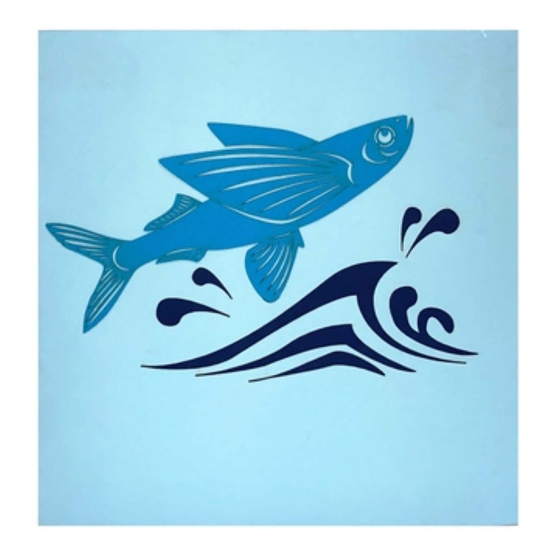 FLYING FISH Pop up Card - Life of Pi Card - Hand Assembled Pop up Fish ...