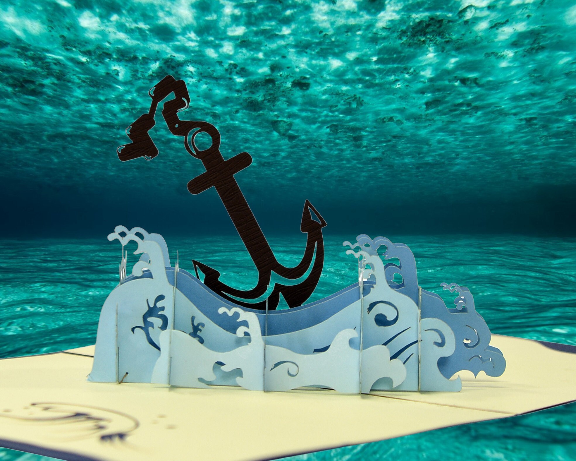 ANCHOR Pop up Card You're My Anchor Card 3D Appreciation Card Deep ...