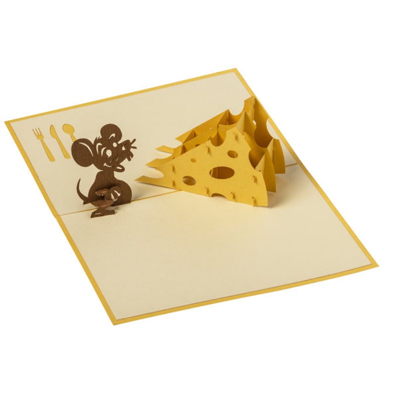 Mouse & Cheese Pop up Card: Cocktail Party Invitation - Etsy