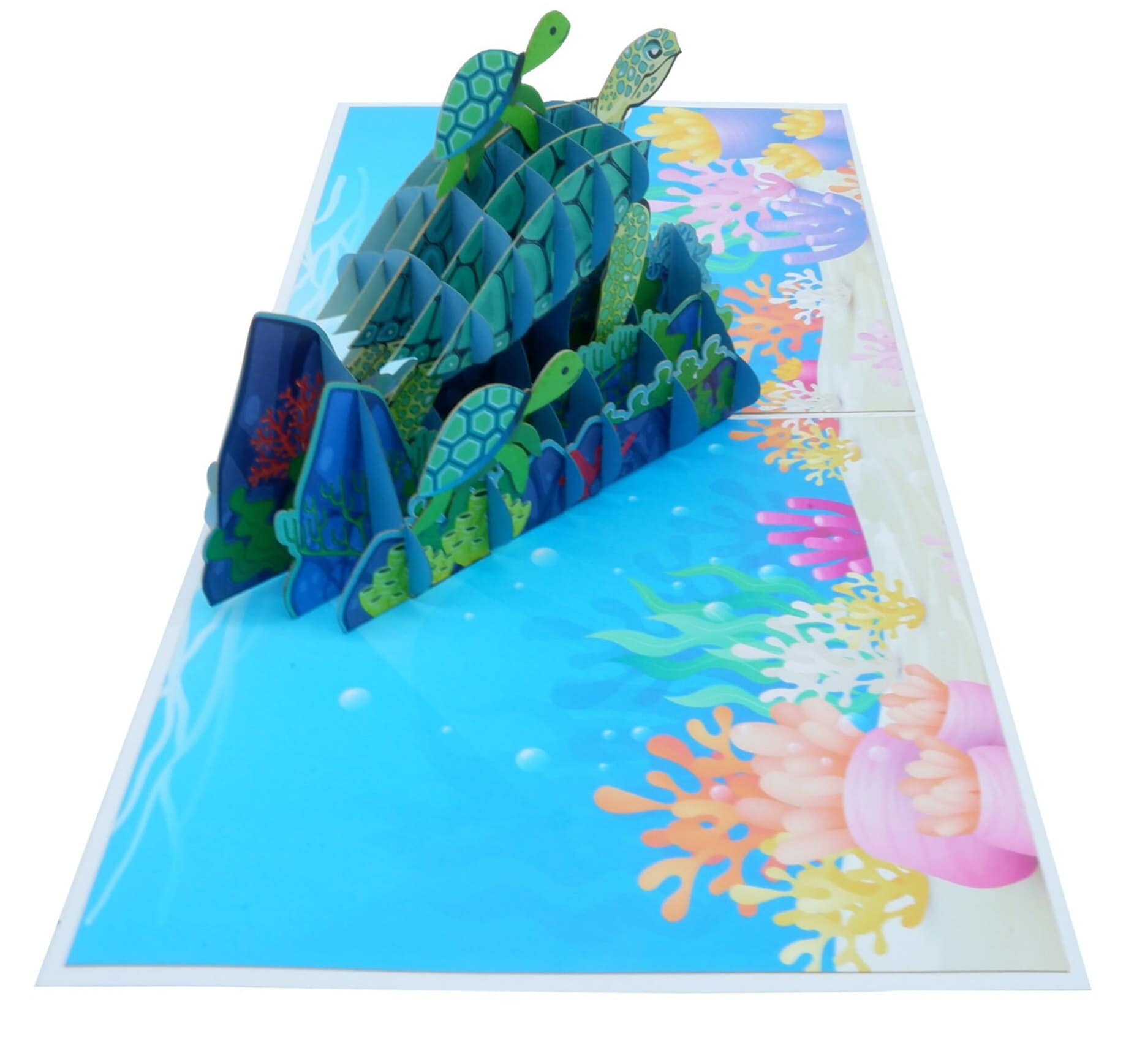 Endangered Sea Turtles Pop up Card 3D Wildlife Conservation Card Help ...