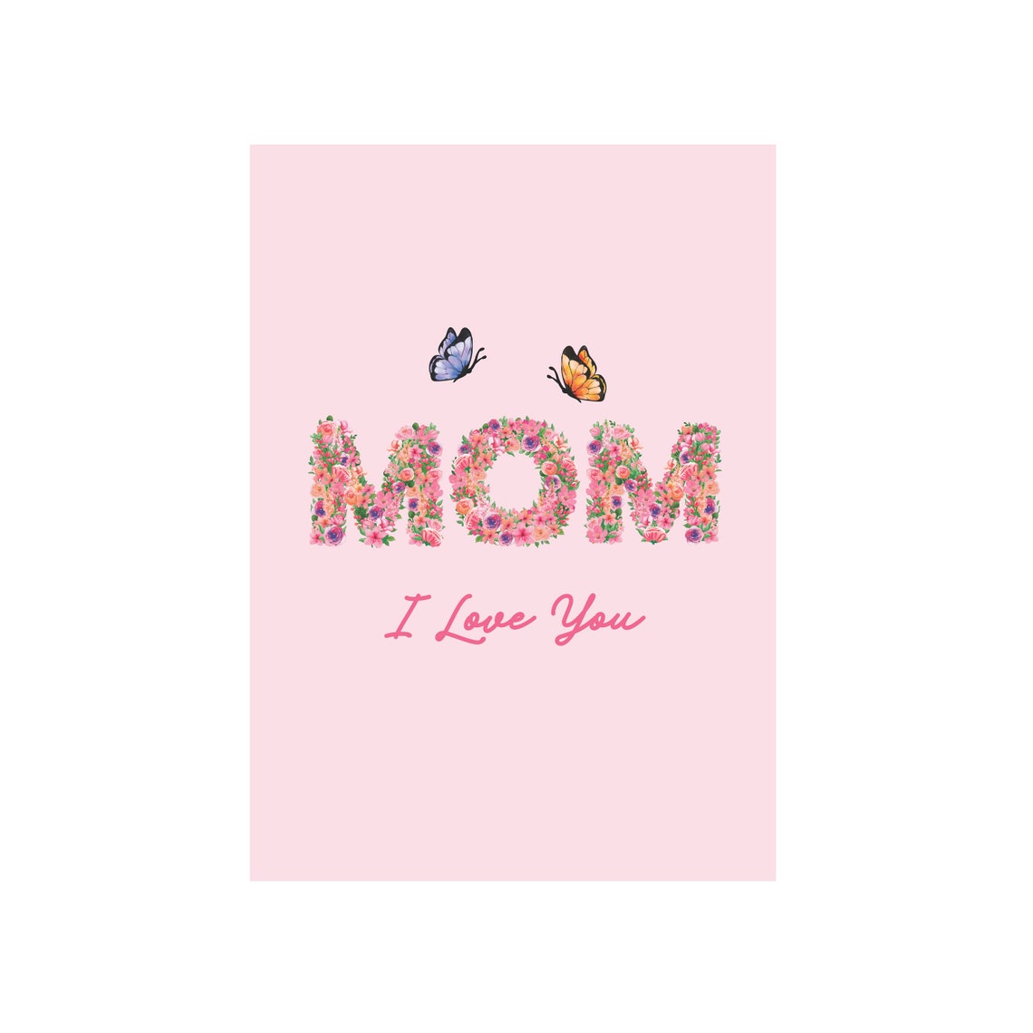 MOM MOTHER'S DAY Pop up Card Flowers for Mother I Love Mom Flowers Pop ...