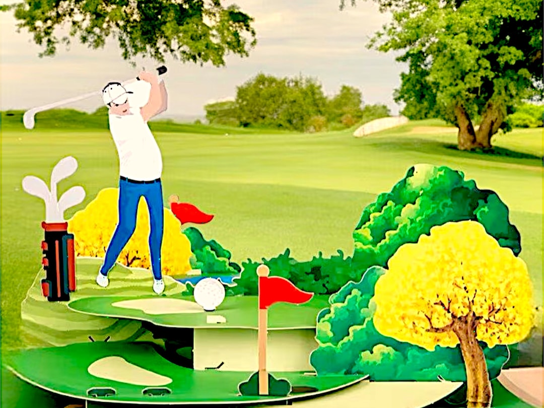 Golf Pop up Card: 3D Golfer Birthday Card - Etsy