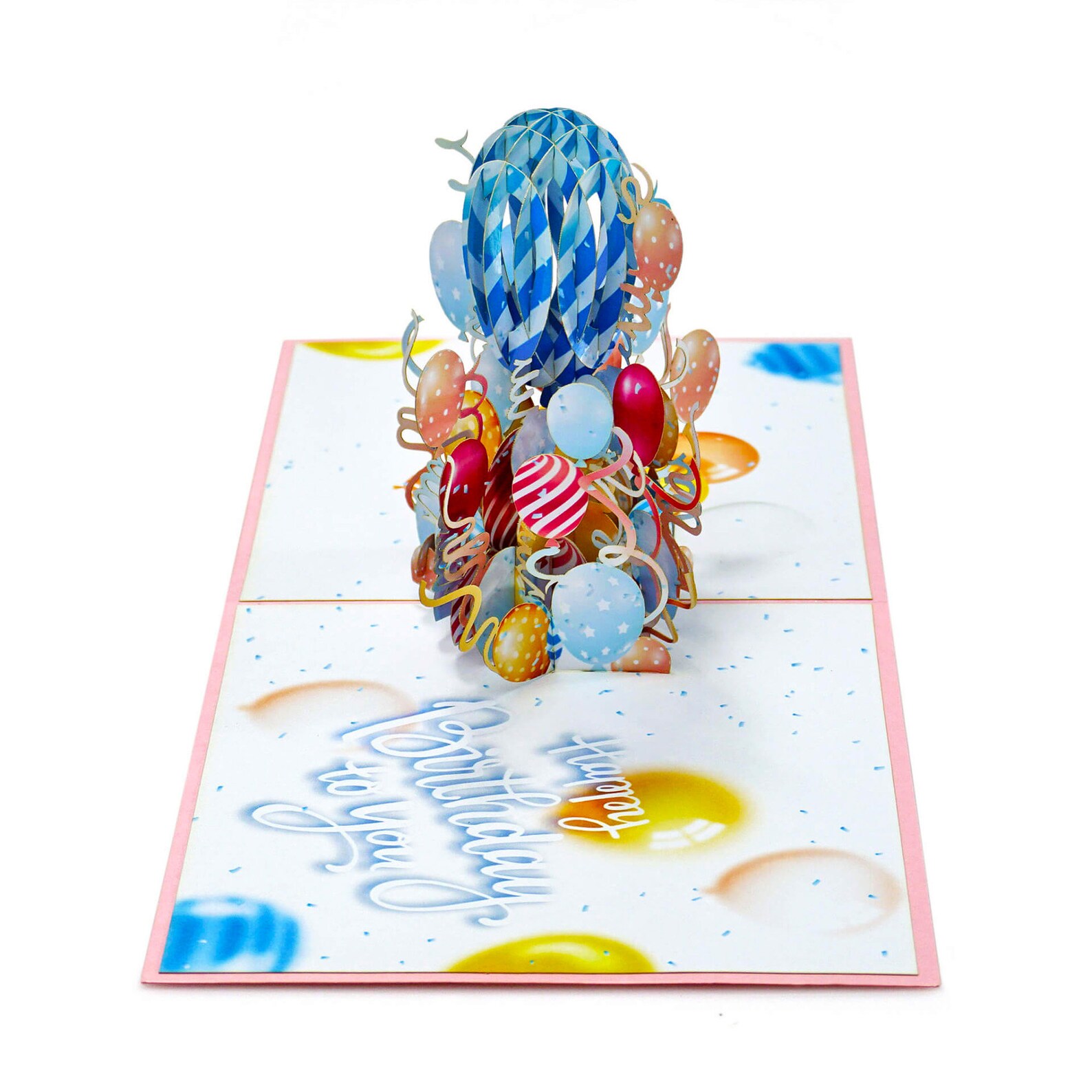 Birthday Balloons Hand Assembled Pop up Birthday Card - Etsy