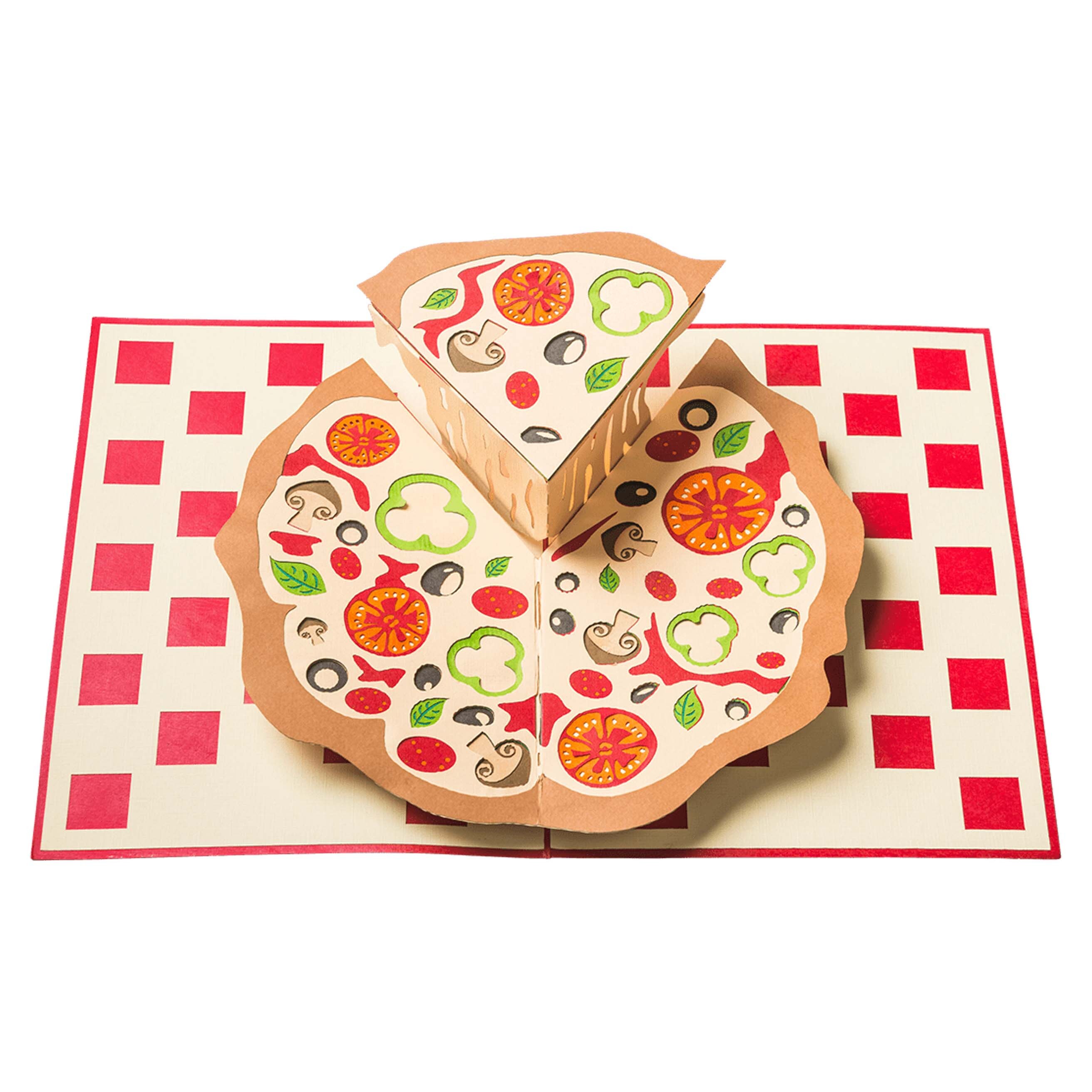 CHEESE PIZZA Pop up Card - That's Amore Pizza Card - 3D Italian Card ...