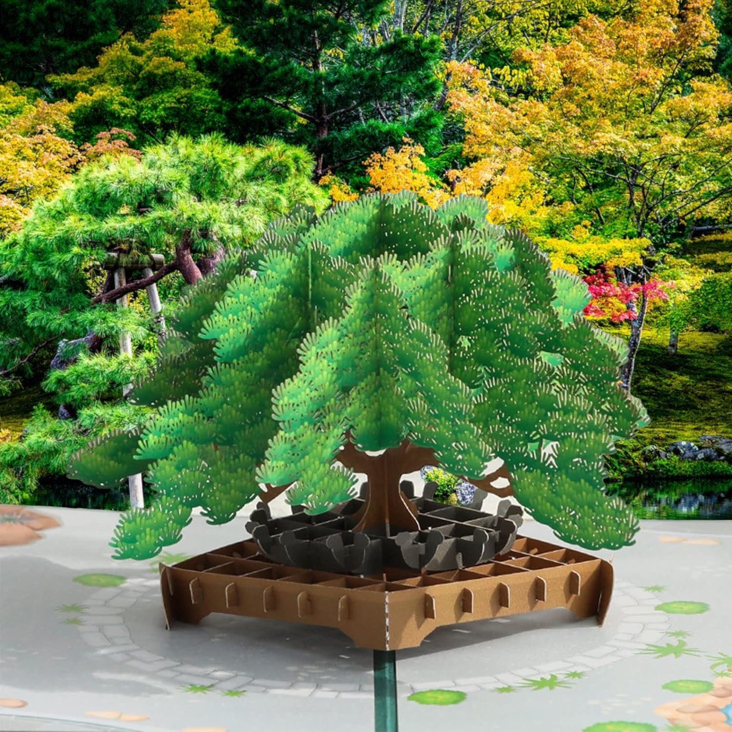3D Bonsai Pine Tree Pop up Card: Zen Garden Gift - Etsy