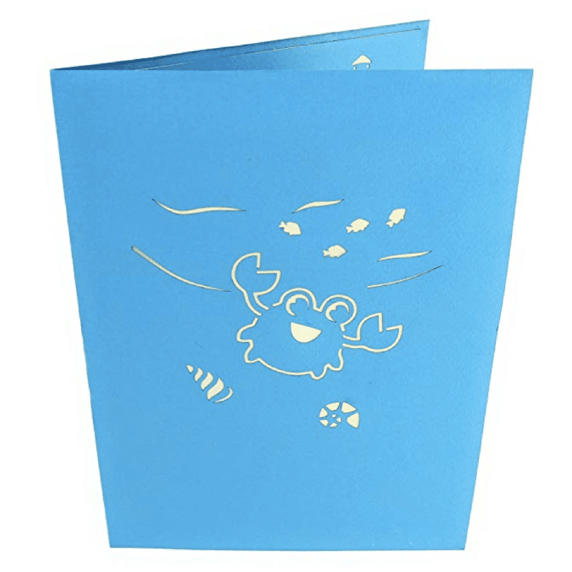 Crabby Birthday Pop up Card - Etsy