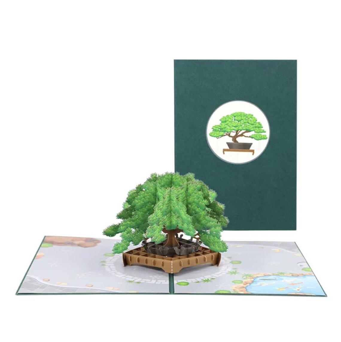 3D Bonsai Pine Tree Pop up Card: Zen Garden Gift - Etsy
